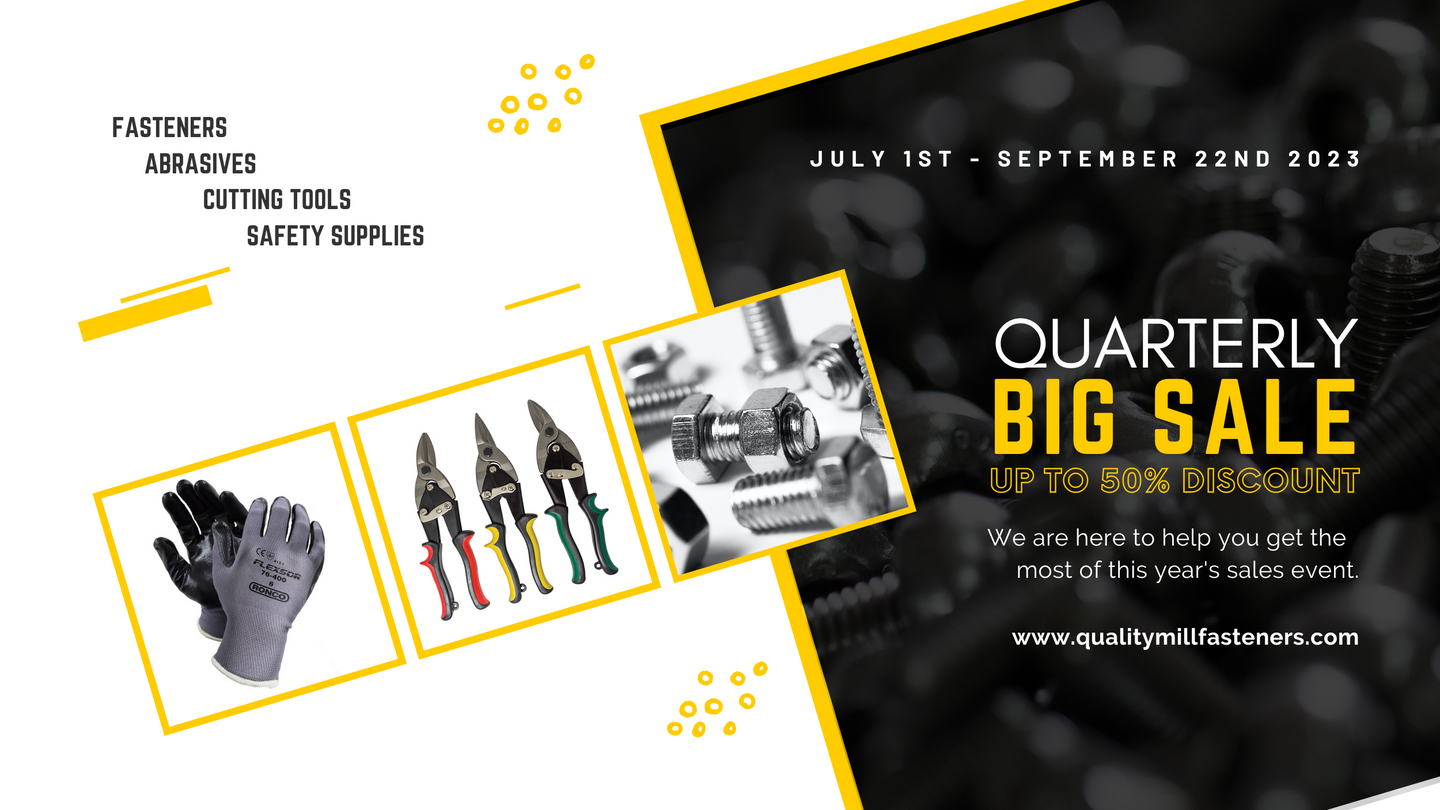 Fasteners | Cutting Tools | Abrasives | Safety Supplies – QUALITY MILL ...